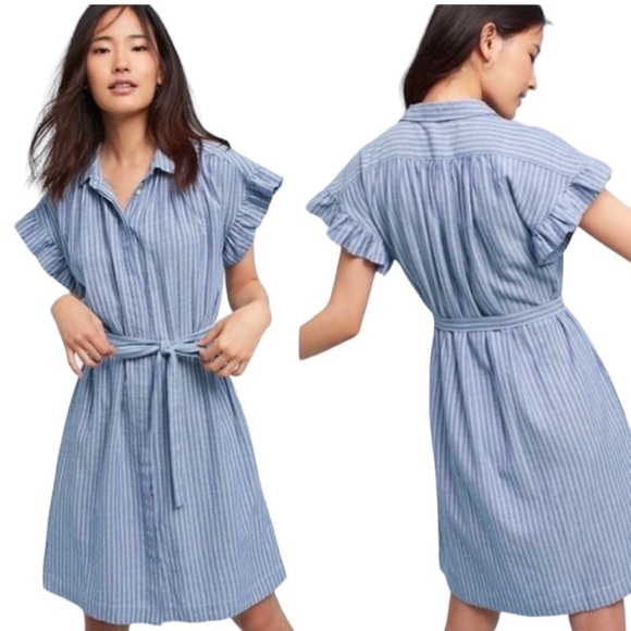 Anthropologie | Dresses | Anthro Isabella Sinclair Piper Flutter Sleeve ...